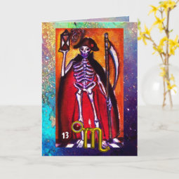 SCORPIO, DEATH,TAROT ASTROLOGY ZODIAC BIRTHDAY CARD | Zazzle
