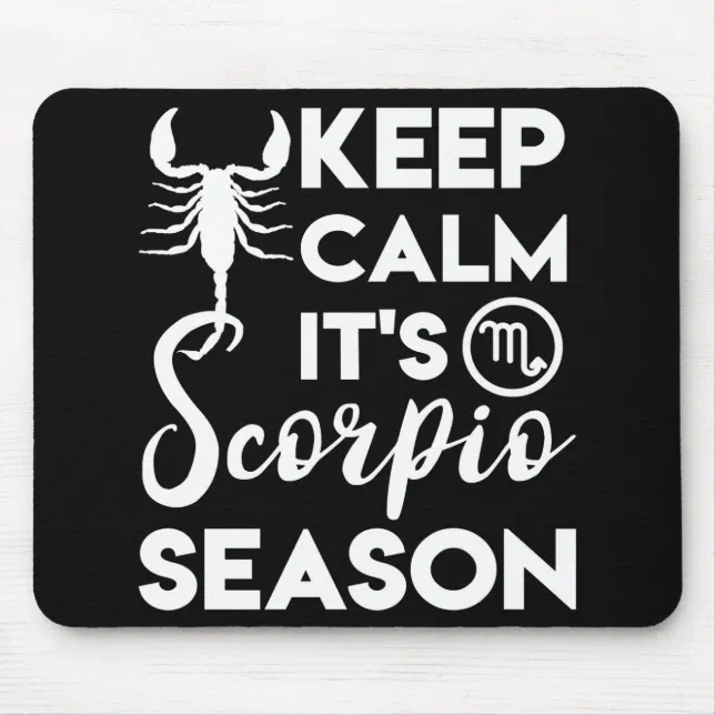 Scorpio Season Zodiac Birthday Gift Mouse Pad | Zazzle