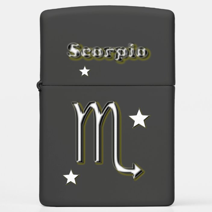 Scorpio symbol zippo lighter | Zazzle.com