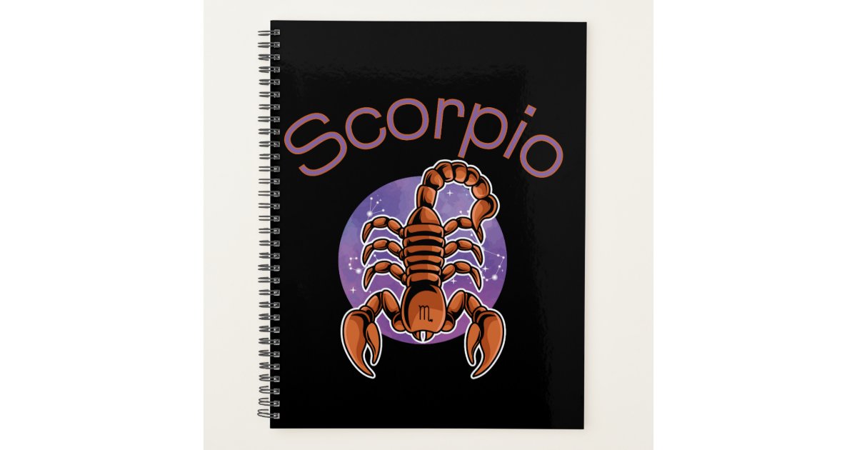 Scorpio Zodiac Sign Calendar Planner | Zazzle
