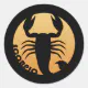 Scorpio Zodiac Sign Classic Round Sticker | Zazzle