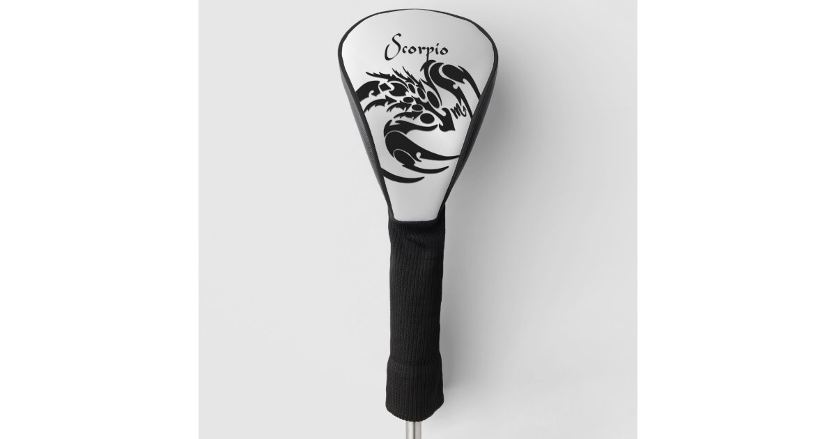 Scorpio Zodiac Symbol and Sign Personalized Golf Head Cover | Zazzle