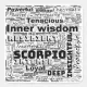 Scorpio Zodiac Word Cloud Inspiration Square Sticker | Zazzle