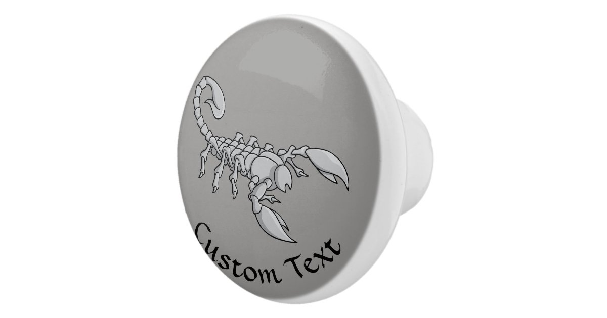 Scorpion Icon Ceramic Knob | Zazzle
