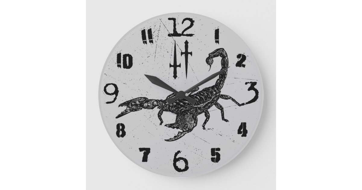 Scorpion Large Clock | Zazzle