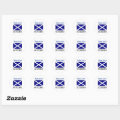 Scotland and Scot Flag Blue Personalization Classic Round Sticker | Zazzle