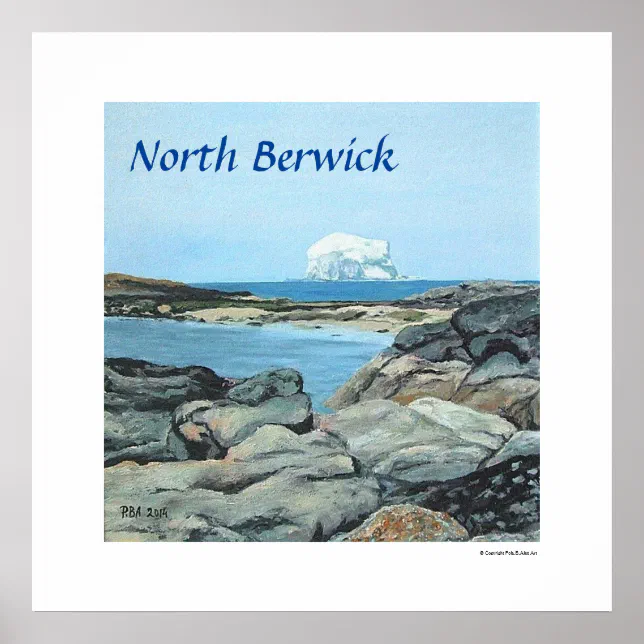 Scotland Bass Rock North Berwick by Pola.B.Alex Poster | Zazzle