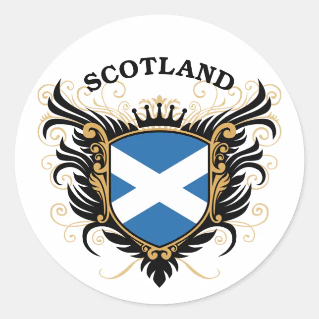 Scotland Classic Round Sticker | Zazzle