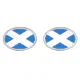 SCOTLAND FLAG BLUE WHITE CROSS CUFFLINKS | Zazzle