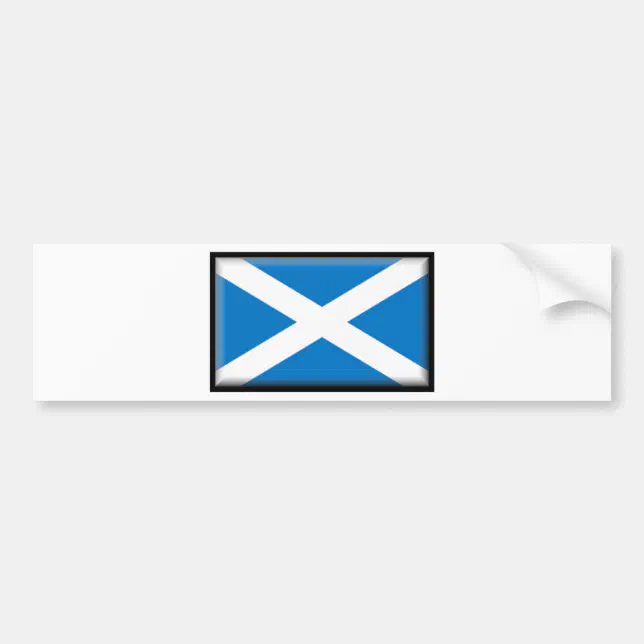Scotland Flag Bumper Sticker | Zazzle