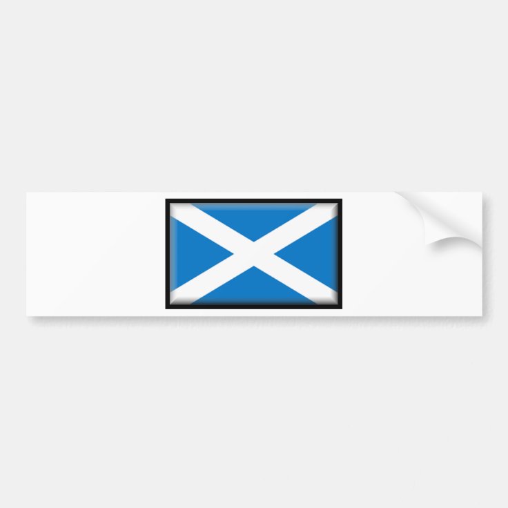 Scotland Flag Bumper Sticker | Zazzle