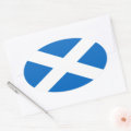 Scotland Flag Freedom Oval Sticker | Zazzle
