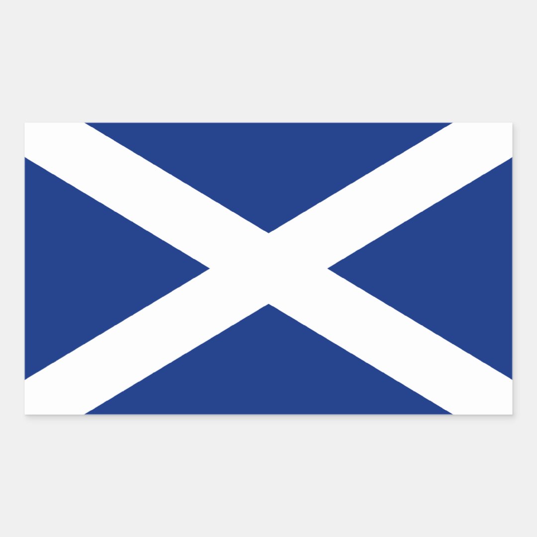 Scotland Flag - Scottish Saltire Stickers | Zazzle