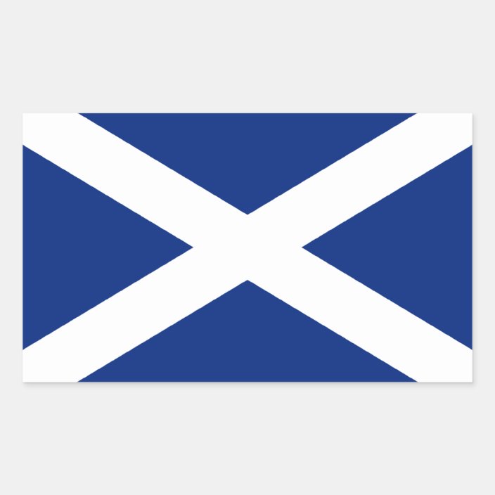 Scotland Flag - Scottish Saltire Stickers | Zazzle.com