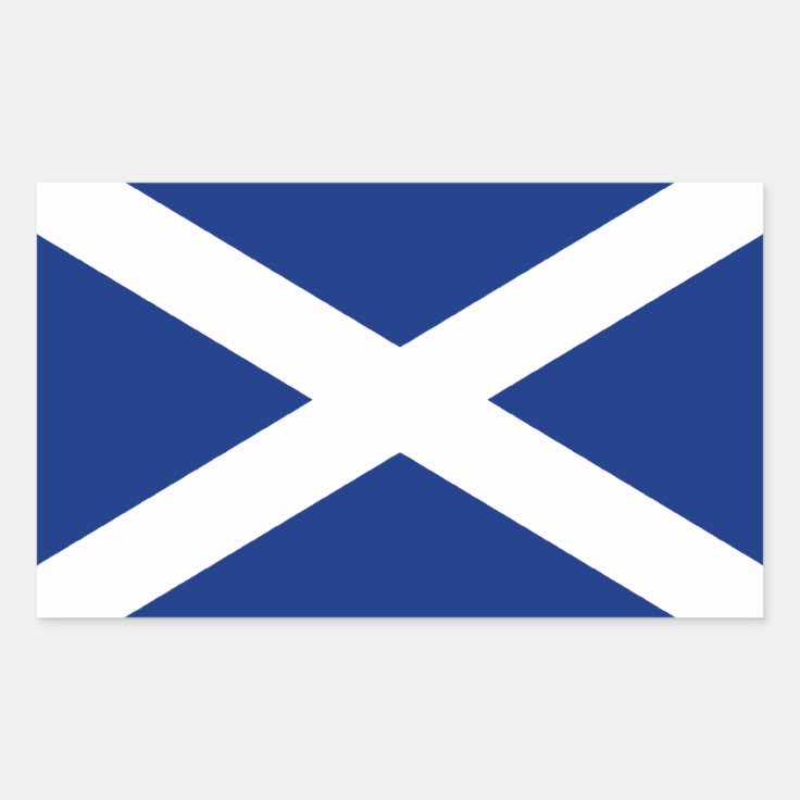Scotland Flag - Scottish Saltire Stickers | Zazzle