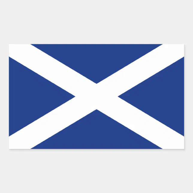 Scotland Flag - Scottish Saltire Stickers | Zazzle
