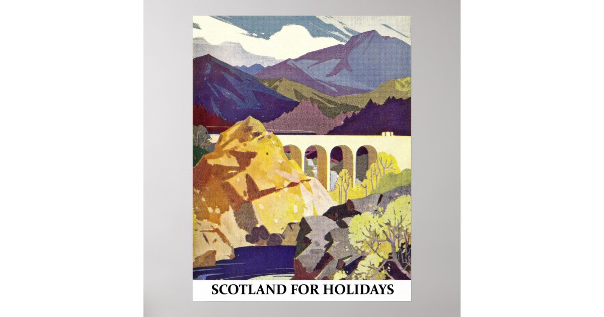 Scotland for holidays poster | Zazzle