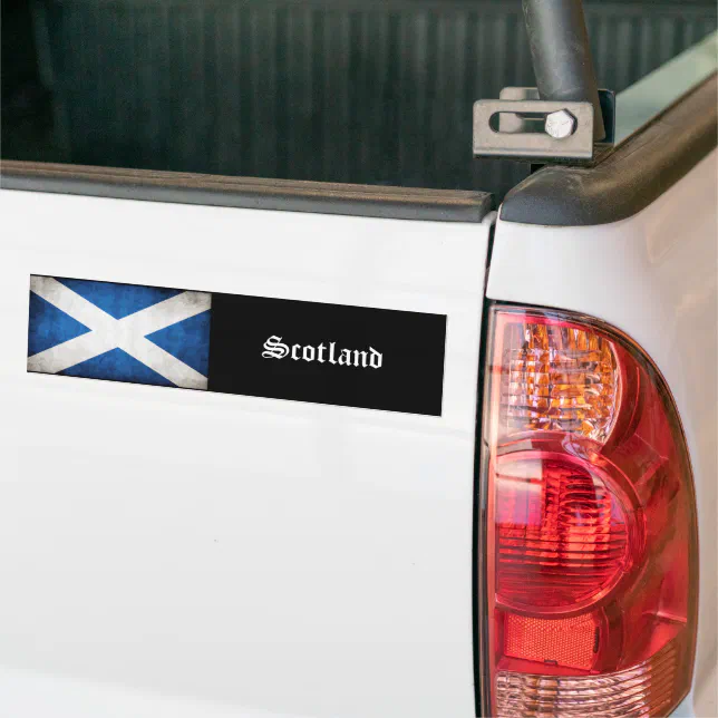 Scotland Grunge Flag Bumper Sticker | Zazzle