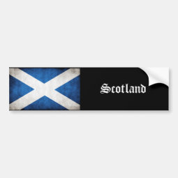 Scotland Grunge Flag Bumper Sticker | Zazzle
