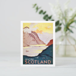 Scotland landscape, vintage travel postcard | Zazzle