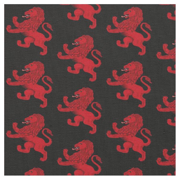 Scotland ancient Rampant Lion flag bright yellow Fabric | Zazzle