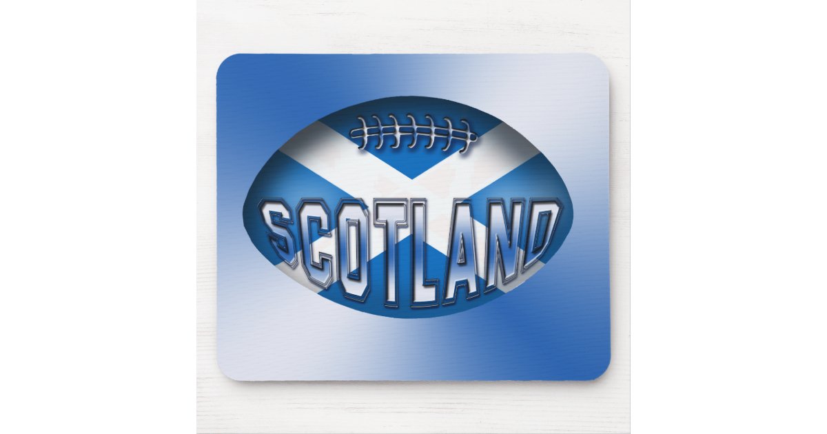 Scotland Rugby Ball Mouse Pad | Zazzle