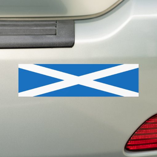 Scotland/Scottish Flag Bumper Sticker | Zazzle