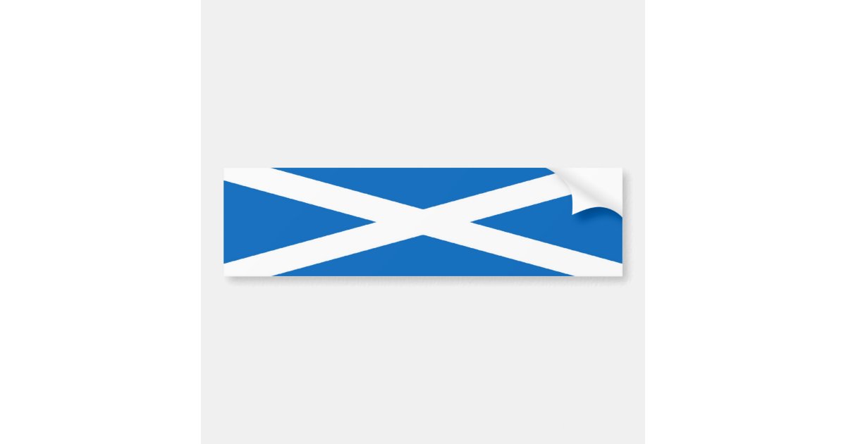 Scotland/Scottish Flag Bumper Sticker | Zazzle