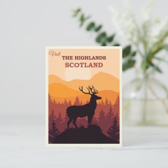 Scotland Scottish Highlands Vintage Travel Postcard | Zazzle
