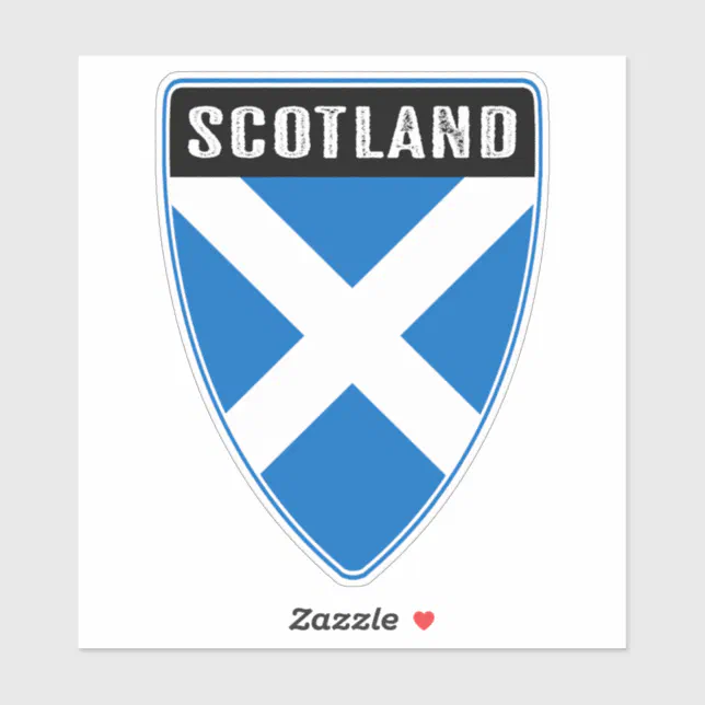 Scotland Shield Sticker | Zazzle