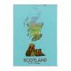 Scotland vintage hiking travel map poster acrylic print | Zazzle