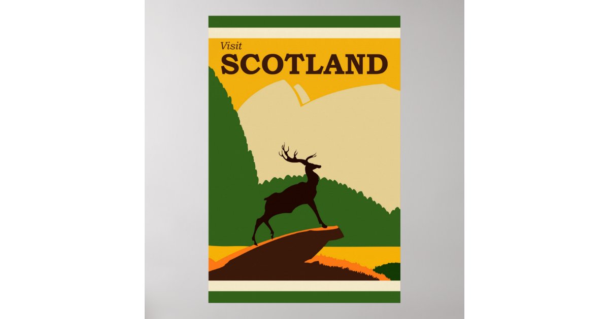 Scotland Vintage Travel Poster | Zazzle