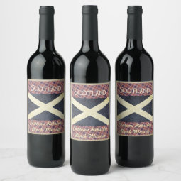 Scotland Wine Label | Zazzle