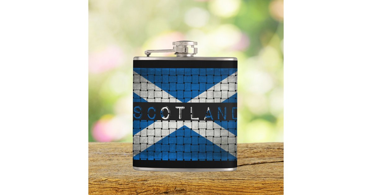 Scotland Woven Flag Flask | Zazzle