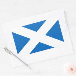 Scotland's Saltire,Scottish Flag (Official Color) Rectangular Sticker ...