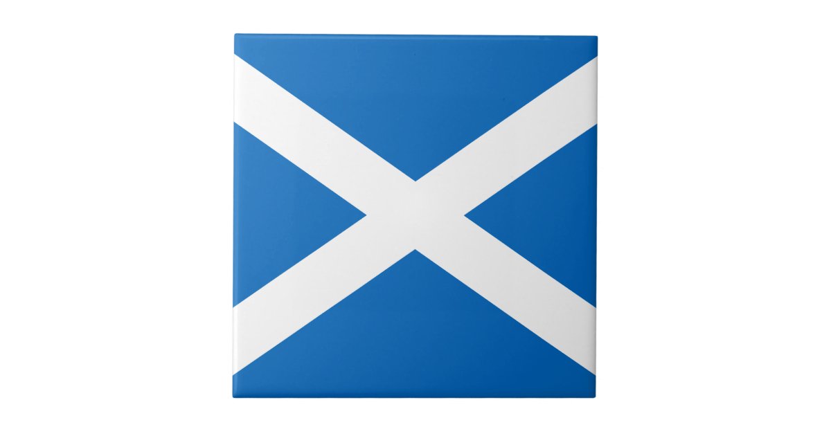 Scotland's Saltire,Scottish Flag (Official Color) Tile | Zazzle