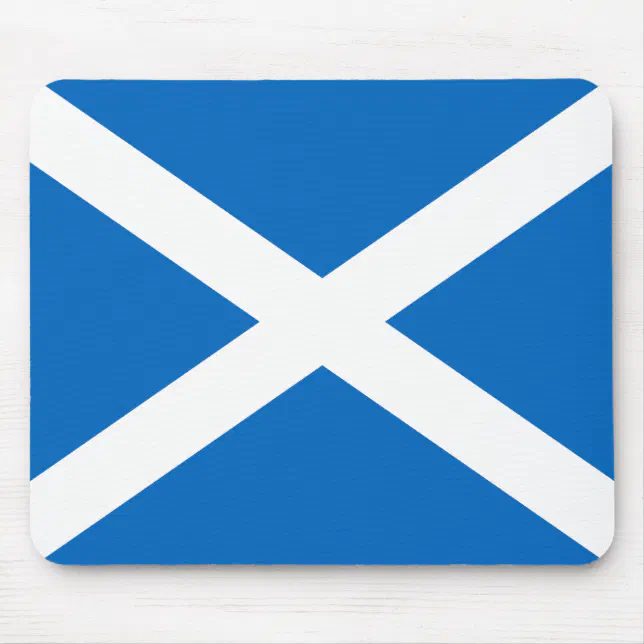 Scotland's Saltire,Scottish Flag (Official Colour) Mouse Pad | Zazzle