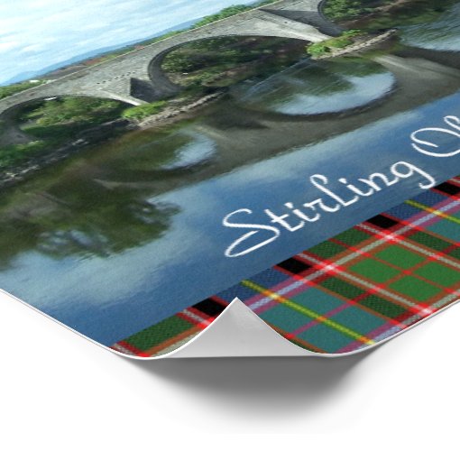 Scotland's Stirling Old Bridge Poster | Zazzle