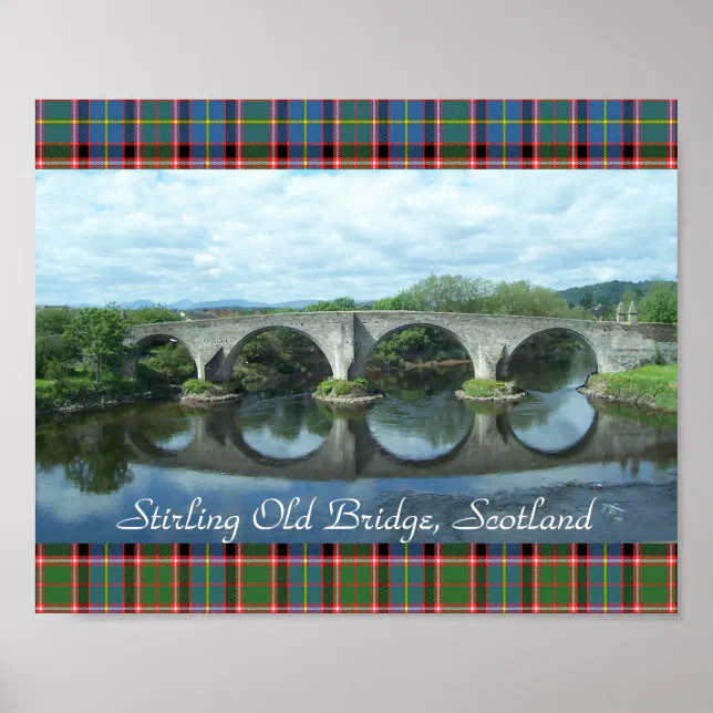 Scotland's Stirling Old Bridge Poster | Zazzle