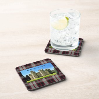 Scots Macpherson Clan's Cluny Castle Beverage Coaster | Zazzle