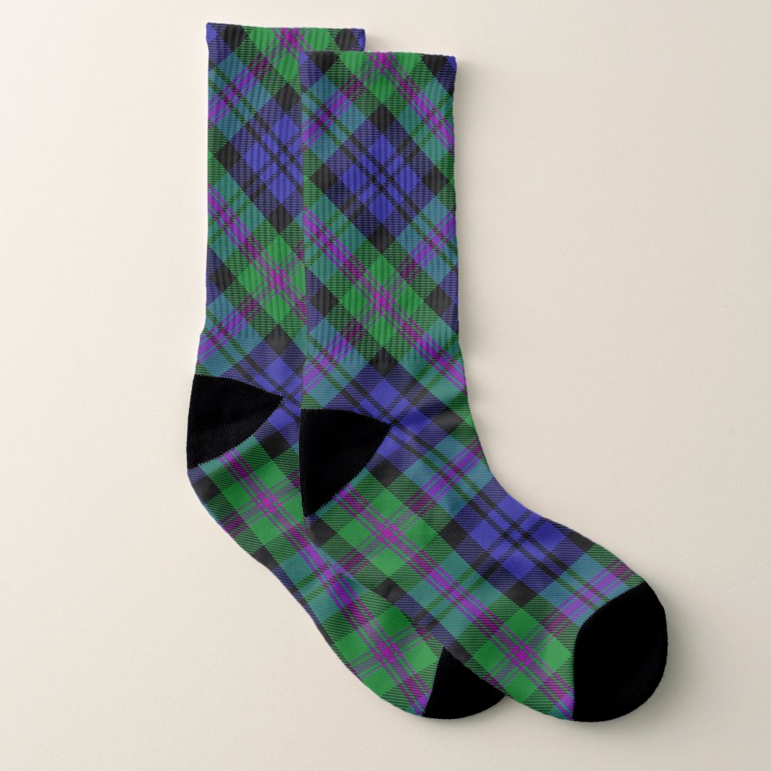 Scots Style Clan Baird Tartan Plaid Socks | Zazzle