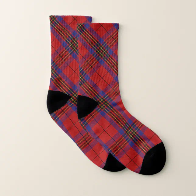 Scots Style Clan Leslie Red Tartan Plaid Socks | Zazzle