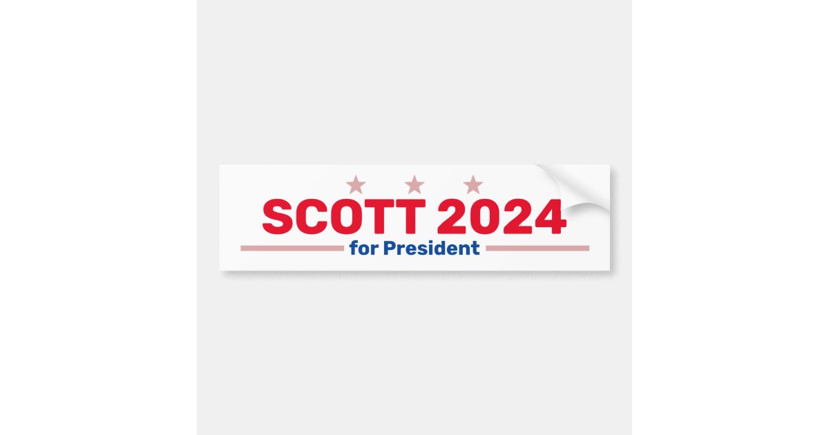Scott 2024 bumper sticker | Zazzle