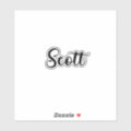Scott Name - Handwritten Calligraphy Sticker | Zazzle