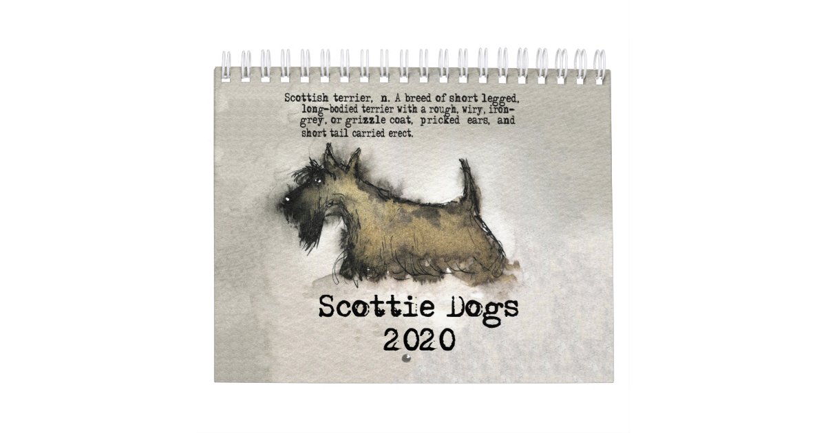 Scottie Dogs 2020 Calendar | Zazzle