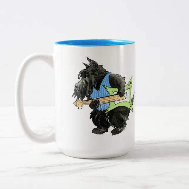 Scotties Rock Guitar Rocker Mug | Zazzle