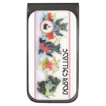Scotties Rock Logo Money Clip Gun Metal Finish | Zazzle