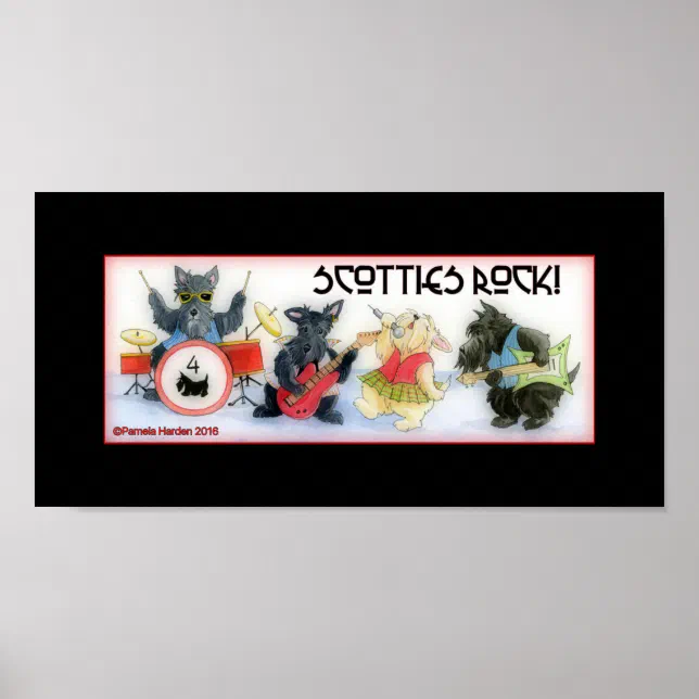 Scotties Rock Poster | Zazzle