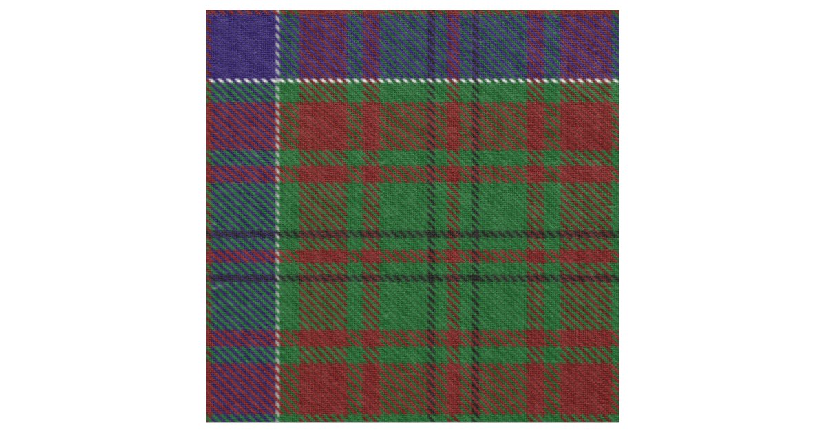 Scottish Clan Adams Tartan Plaid Fabric | Zazzle