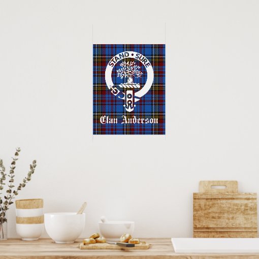 Scottish Clan Anderson Crest & Tartan Poster | Zazzle
